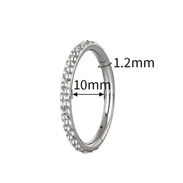 G23 Titanium Hammered Rim Hinged Segment Clicker – APM