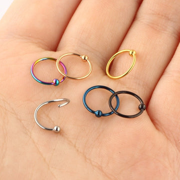 Wholesale Body Jewelry Captive Bead Rings Nose Hoops CBR – APM